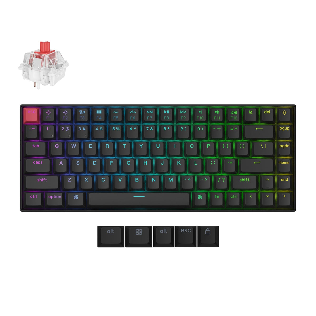 Keychron K2 QMK Wireless Mechanical Keyboard (Version 3) Hot-swap RGB ...