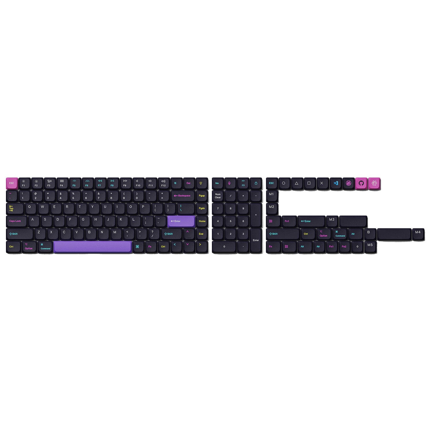 Low Profile Dye-Sub PBT LSA Full Set Keycap Set