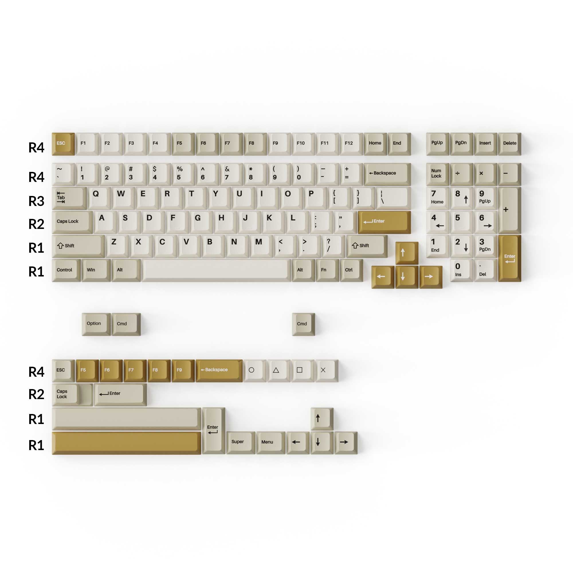 Cherry Profile Double-Shot PBT Keycaps
