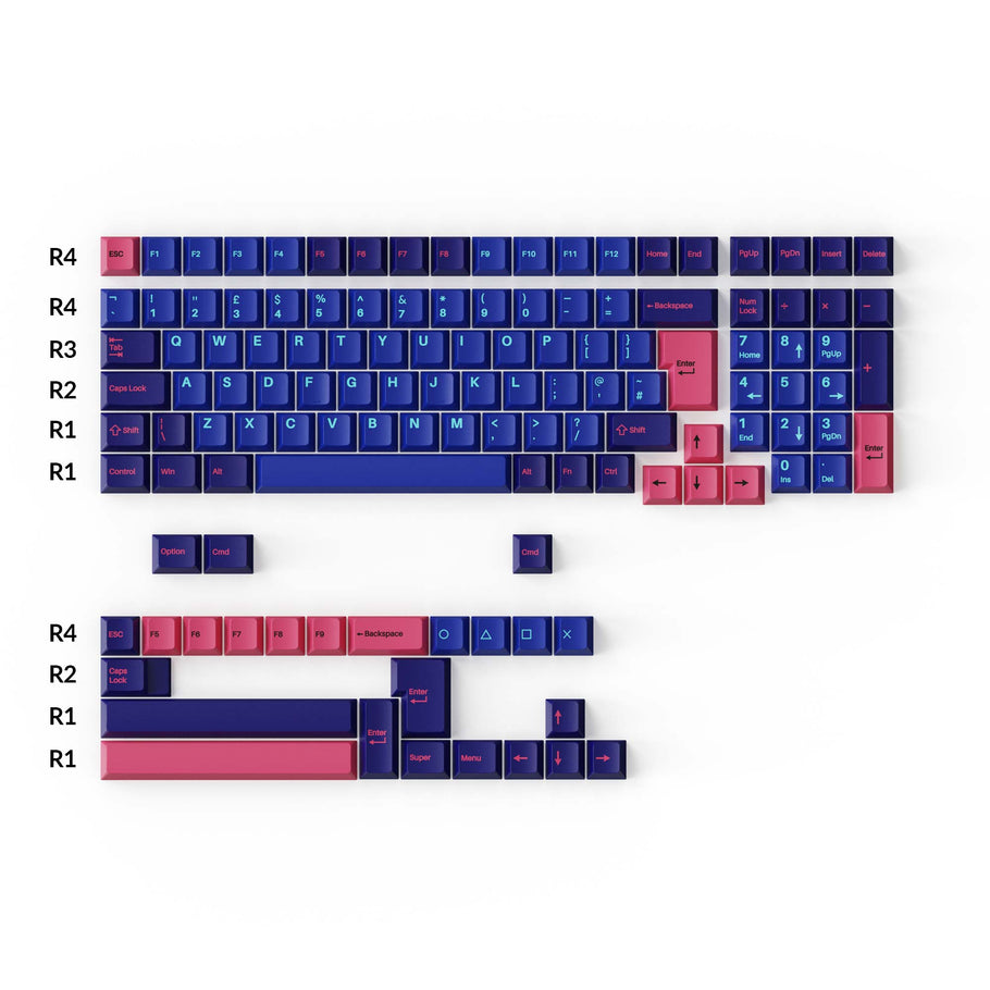 Cherry Profile Double Shot Pbt Full Set Keycaps Player Keychron